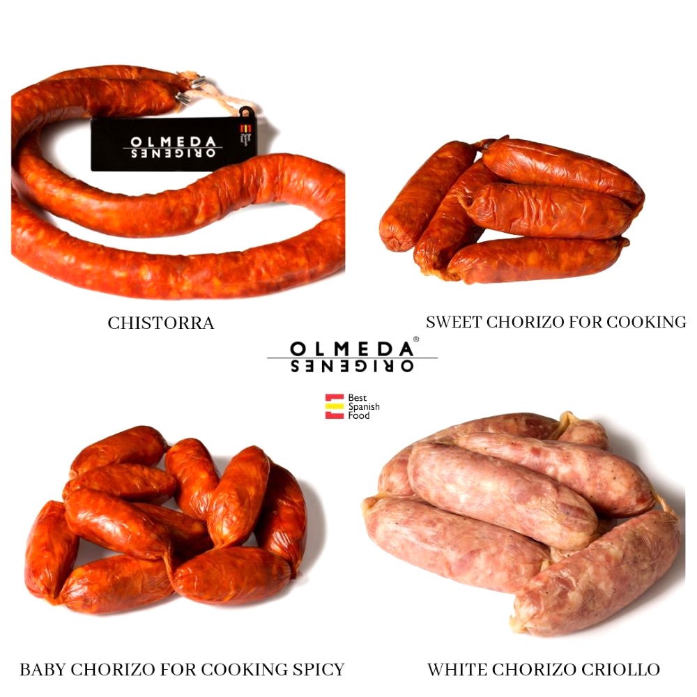 OLMEDA ORIGENES CHORIZO DEL PUEBLO PORK SAUSAGE 250gr - degustibus.gr